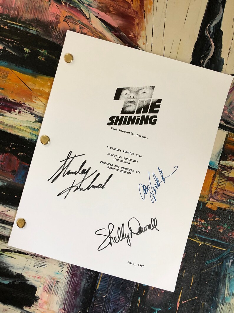 The Shining Signed Script Replica Stephen King Stephen - Etsy