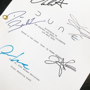 DUNE Movie Script Original Full Screenplay - Etsy