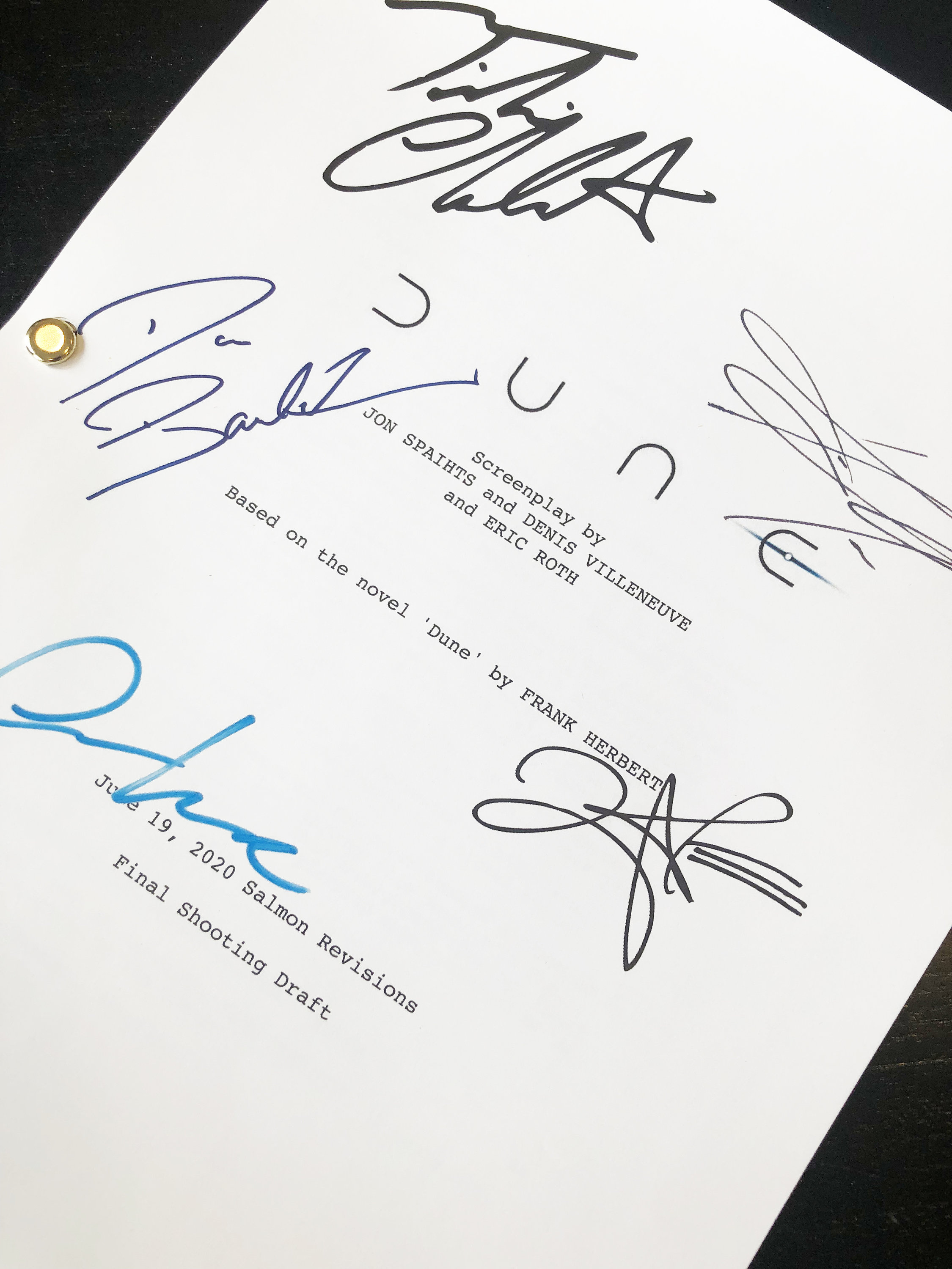 DUNE Movie Script Original Full Screenplay - Etsy