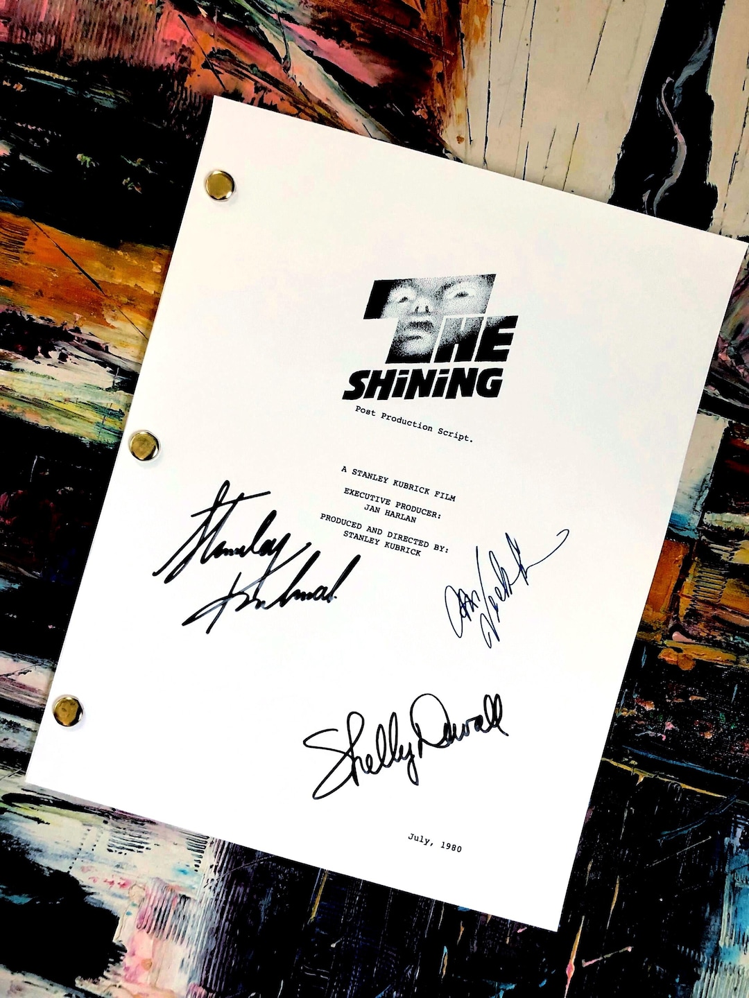 The Shining Movie Script Full Screenplay Classic Horror Movie - Etsy