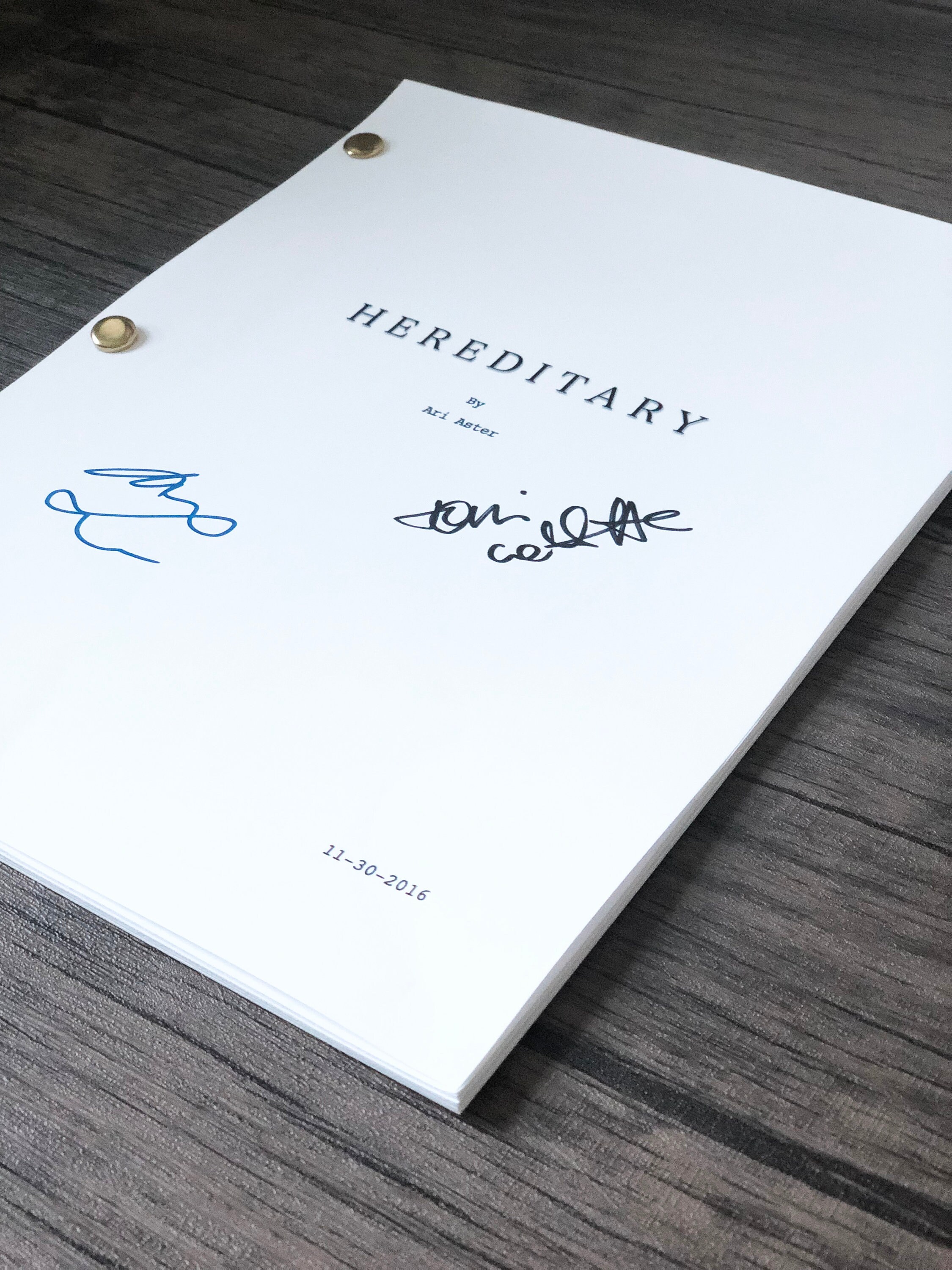 Memorabilia Prop Replica Movie Script Hereditary Movie Cinema Movie ...