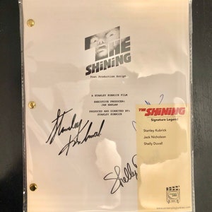 The Shining Horror Movie Script - Etsy