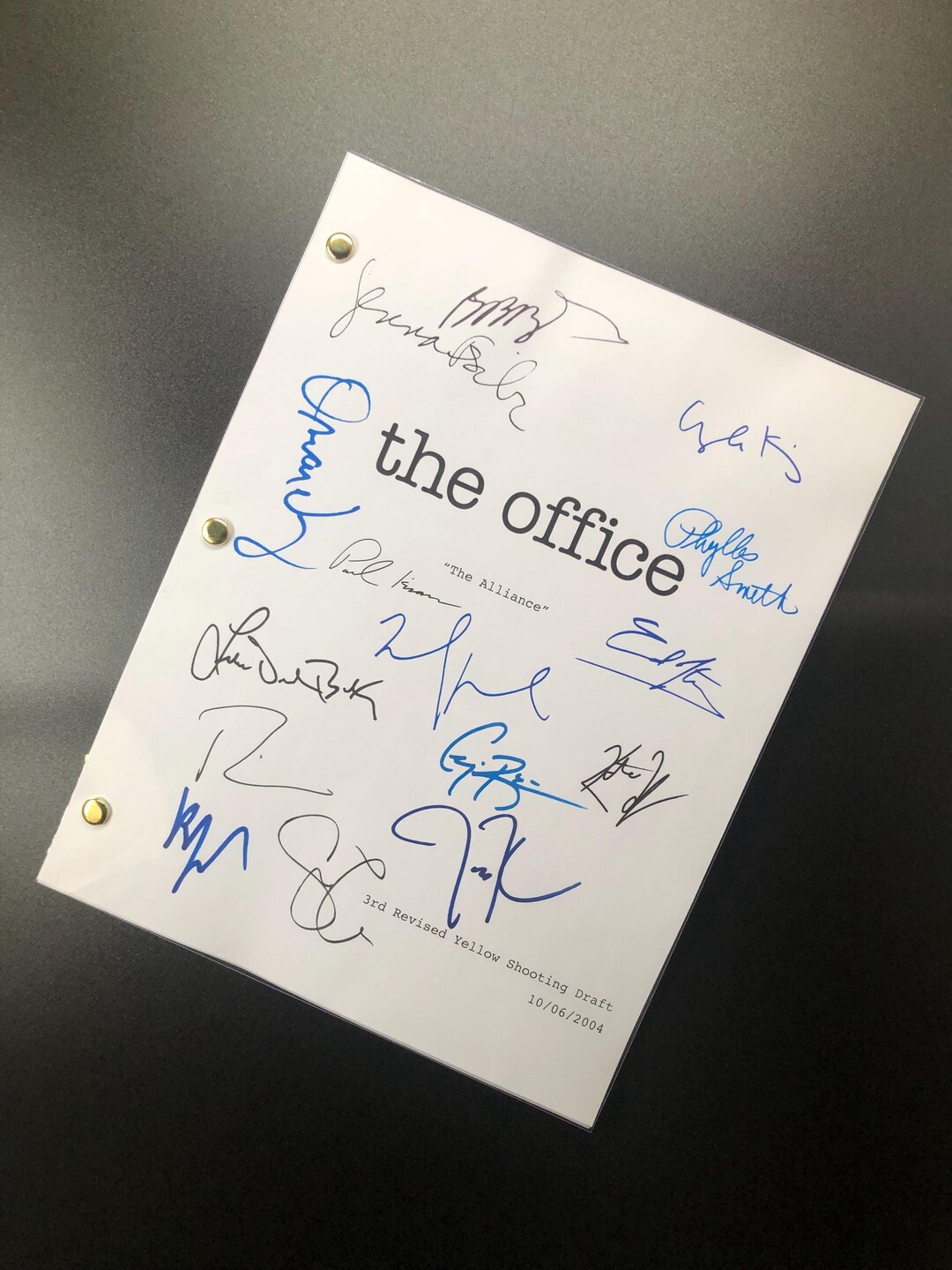 The Office Tv Show Script Original Full Screenplay the Alliance Episode ...