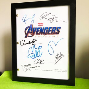 Framed Avengers ENDGAME Movie Script - Etsy