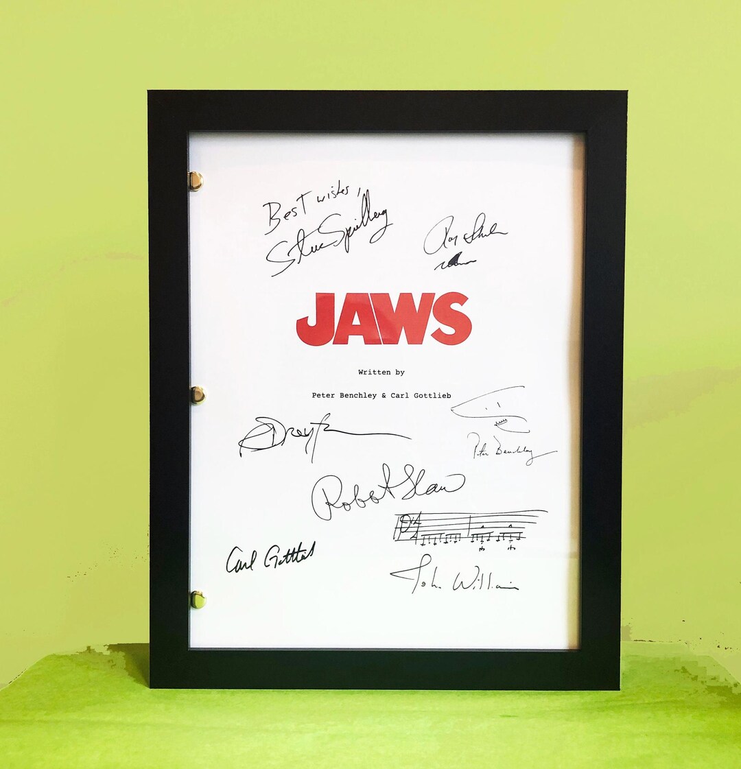 Jaws Movie Script Original Full Screenplay - Etsy