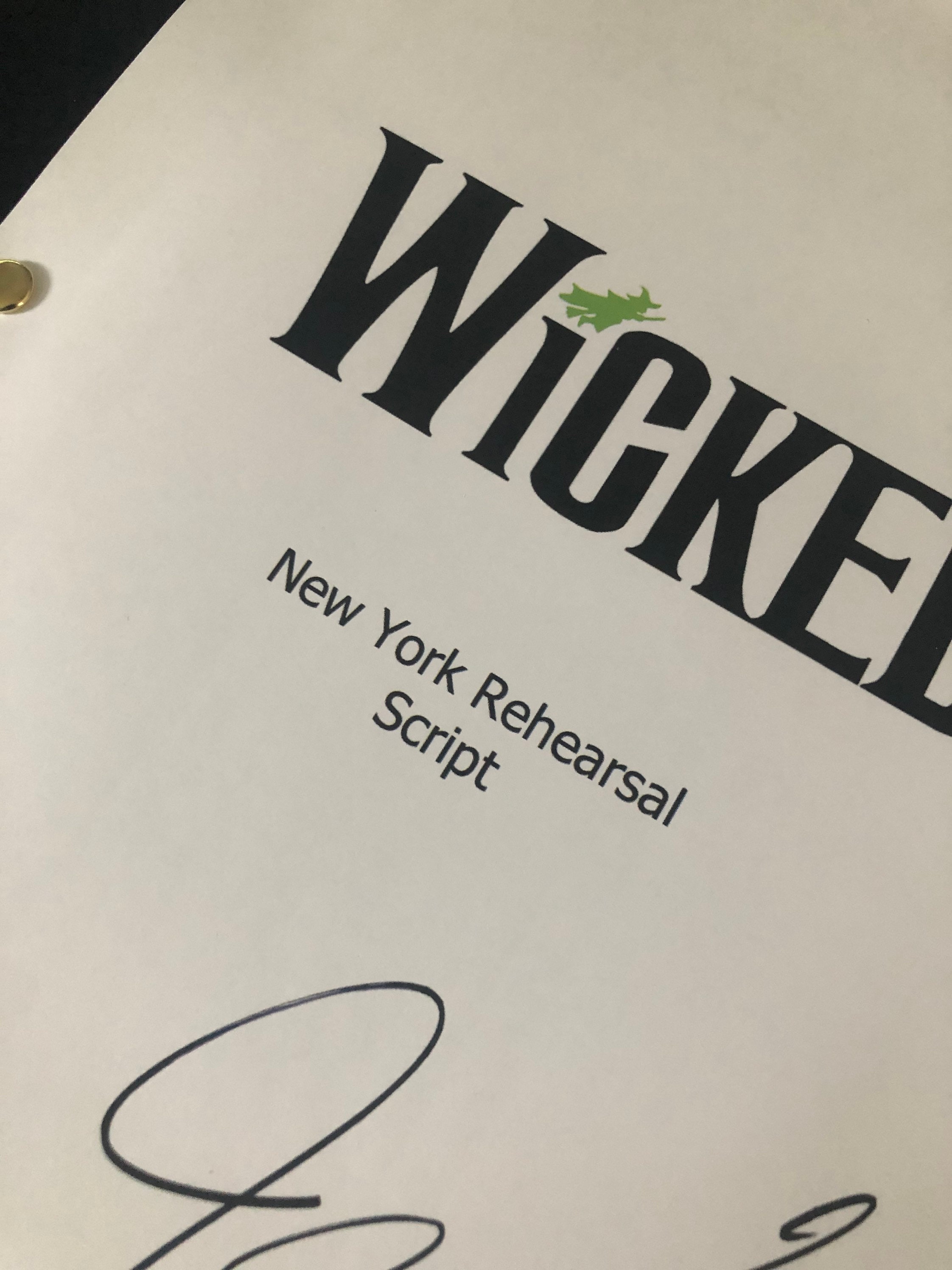 Wicked the Broadway Musical Rehearsal Script - Etsy