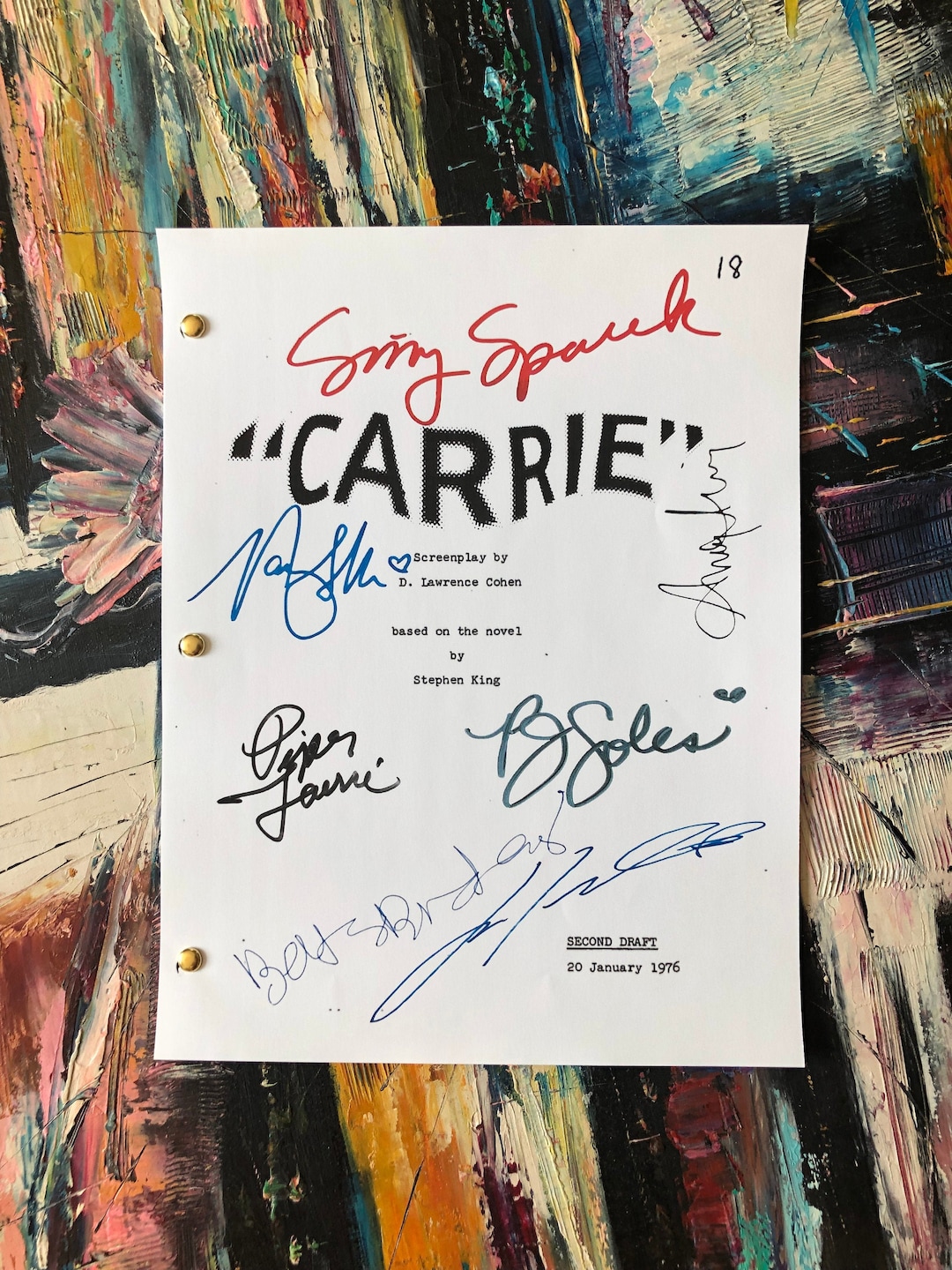 Carrie Movie Script 1976 Original Full Screenplay - Etsy