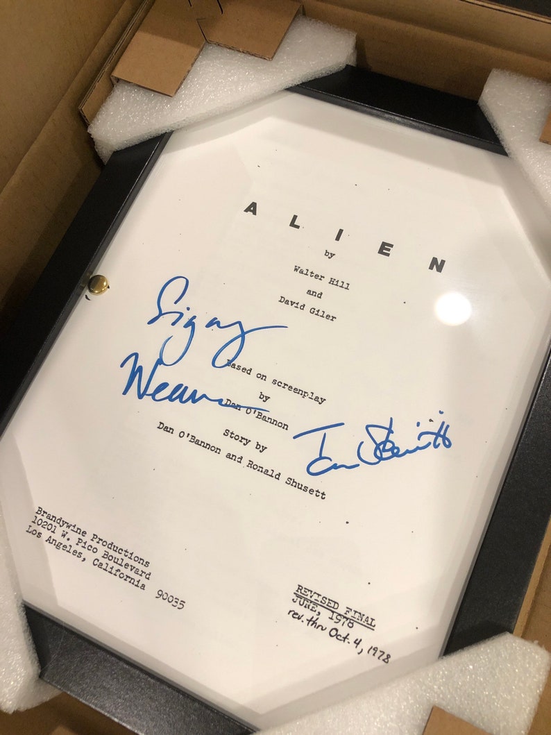 Alien Movie Script | Etsy