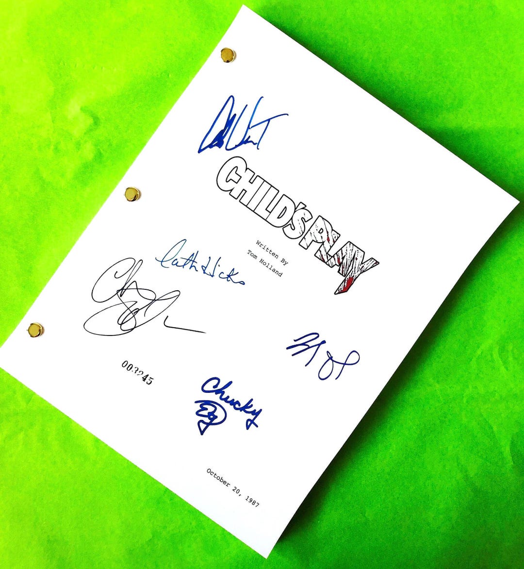 Child's Play Movie Script Chucky 1988 Original Full Screenplay - Etsy ...