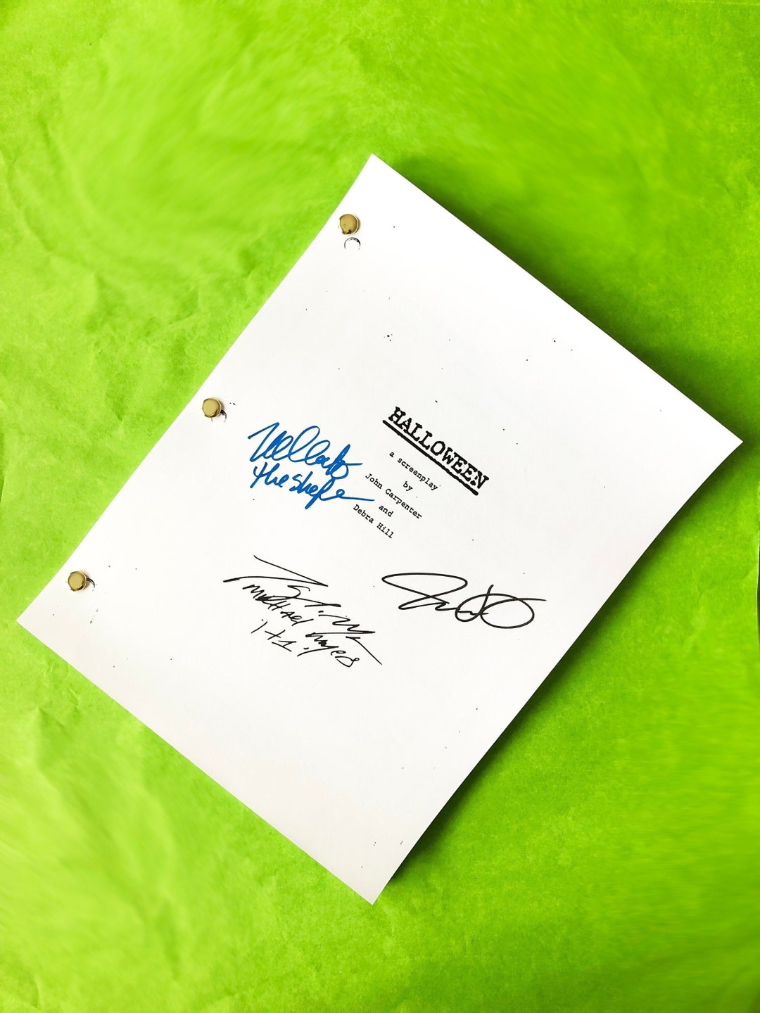 Halloween Movie Script Full Screenplay Original - Etsy