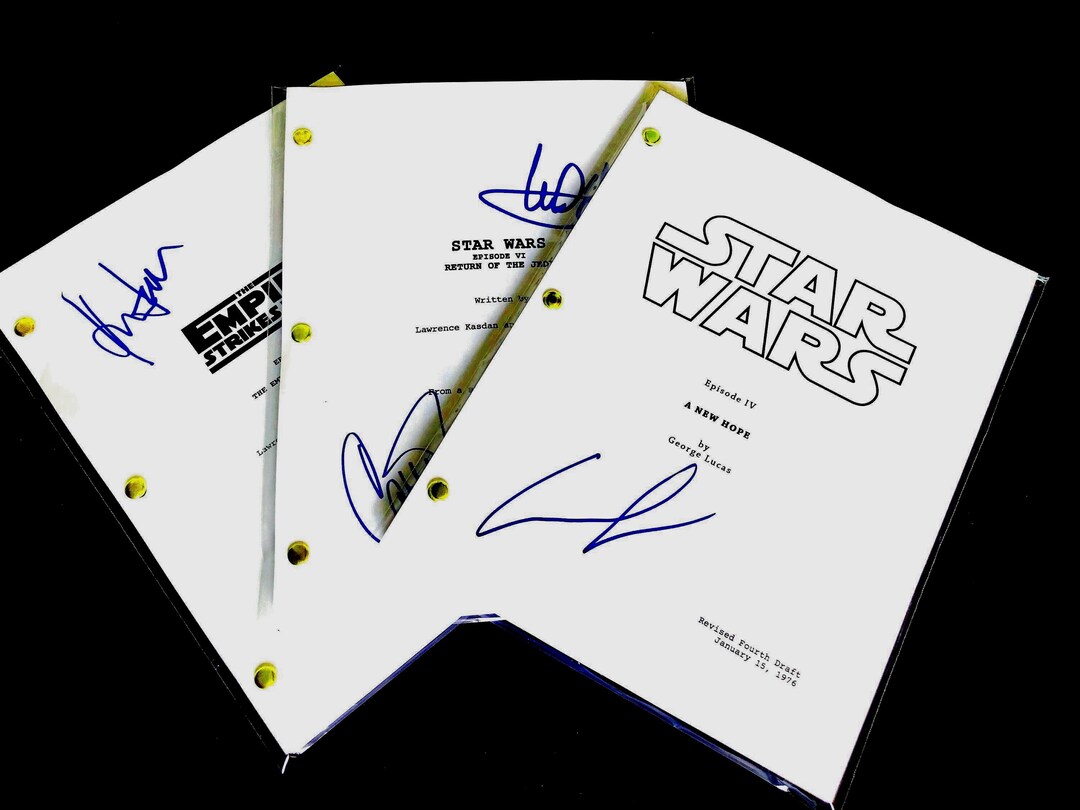 Star Wars Original Trilogy Movie Scripts Full Screenplays - Etsy
