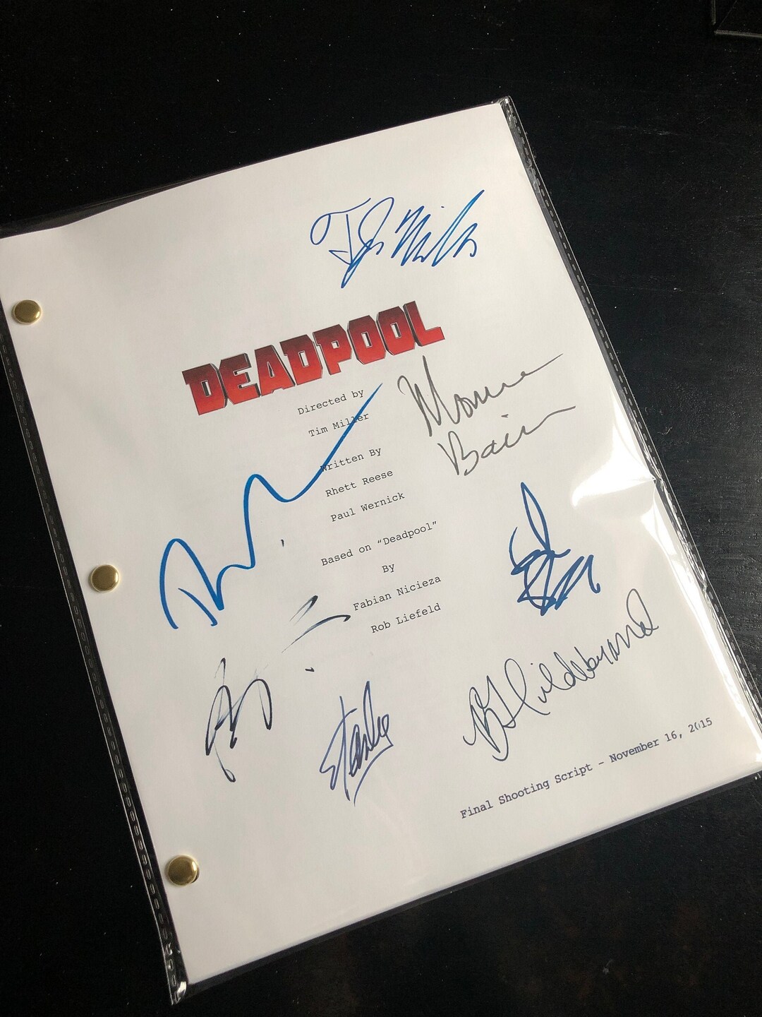 Deadpool Movie Script - Etsy