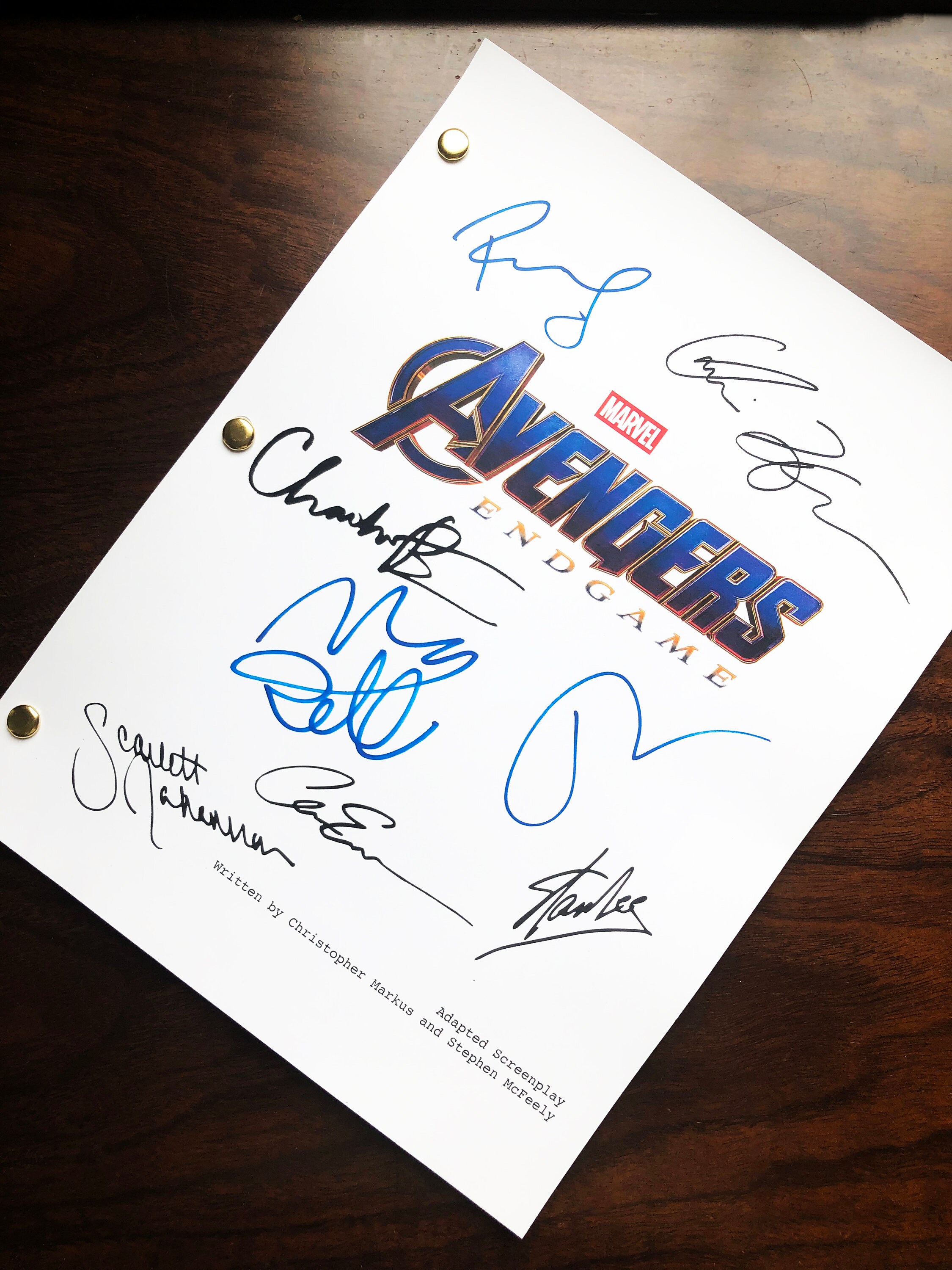 Avengers Endgame Marvel Movie Script | Etsy