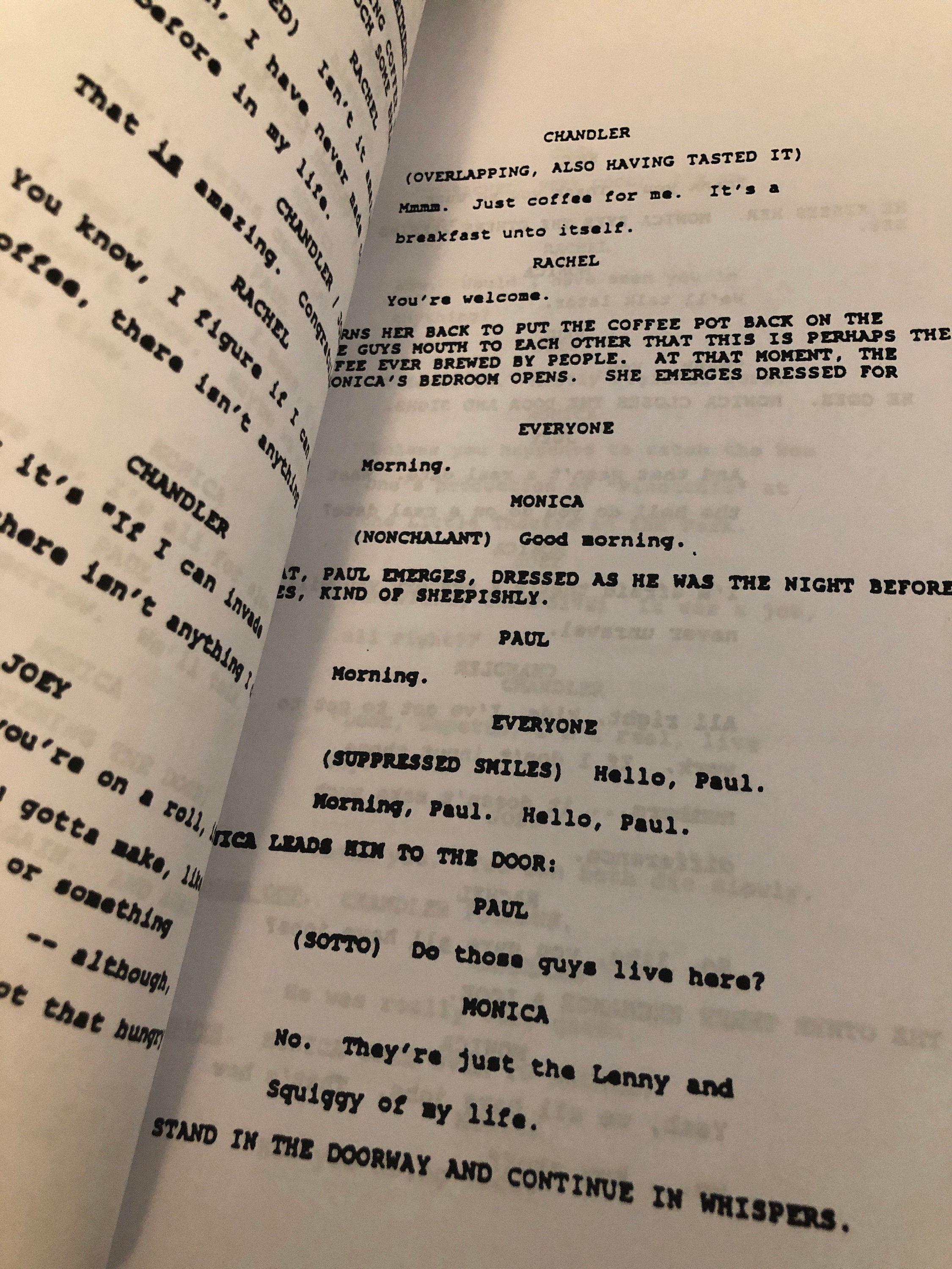 Friends Tv Show Signed Script Friends Show Friends Friends | Etsy