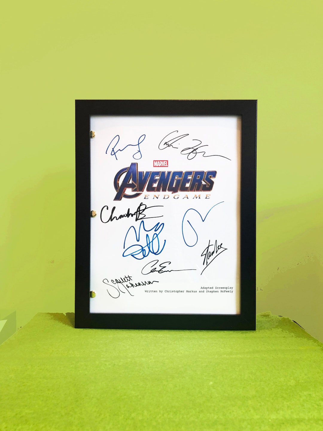 Framed Avengers ENDGAME Movie Script - Etsy