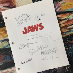 Jaws Movie Script Original Full Screenplay - Etsy