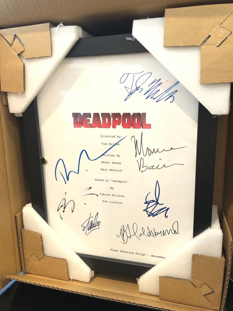 Deadpool Movie Script - Etsy
