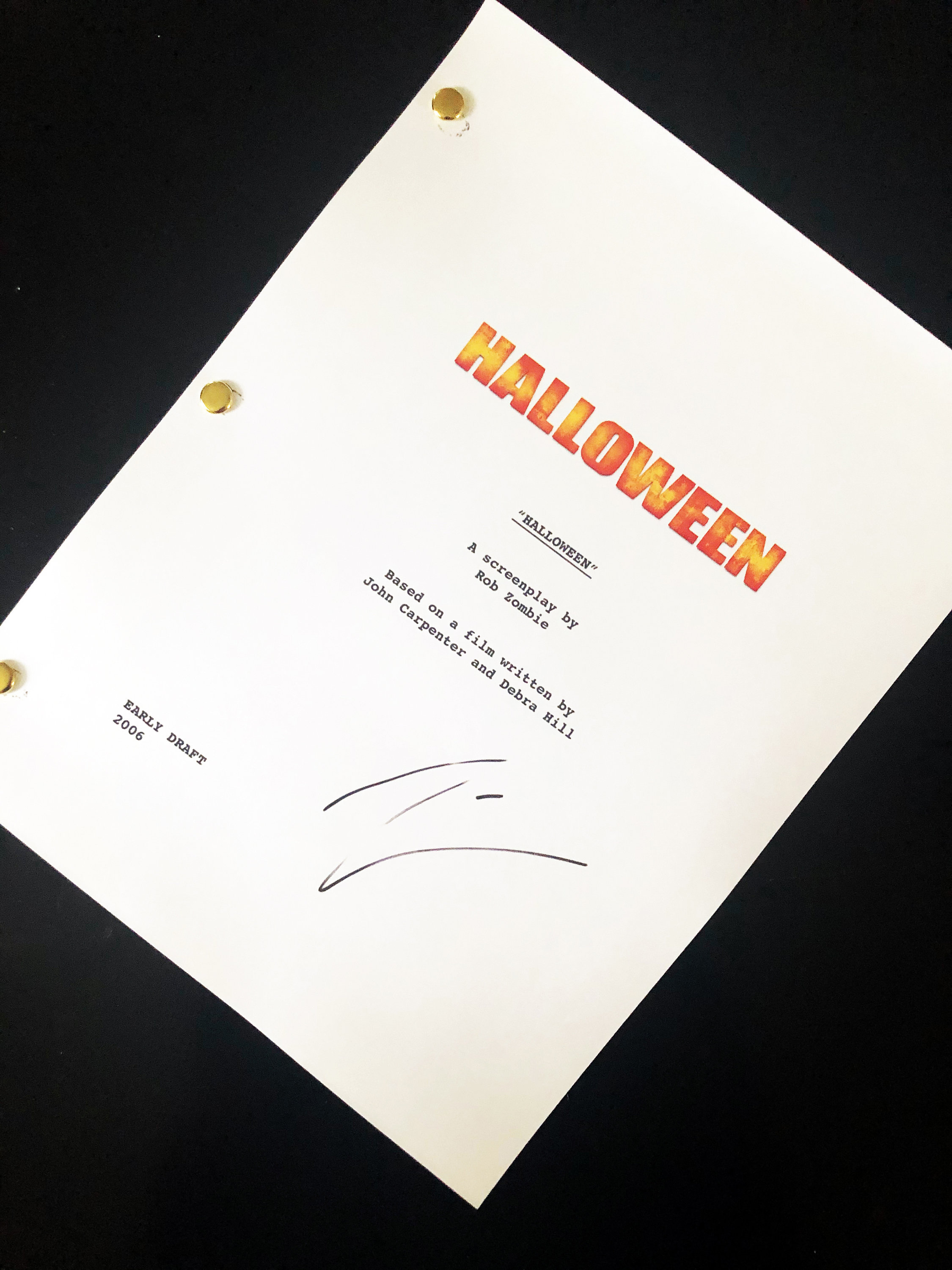 Rob Zombie's Halloween Movie Script 2007 Full Screeplay - Etsy