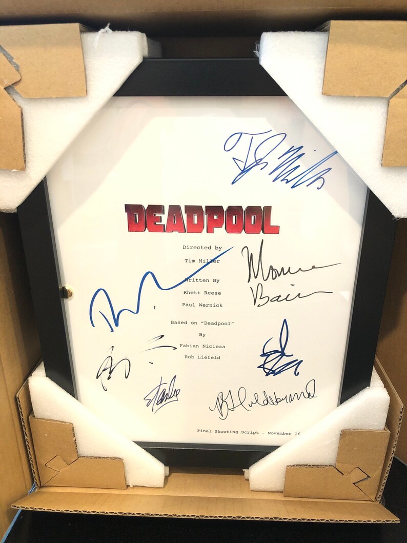 Deadpool Movie Script - Etsy