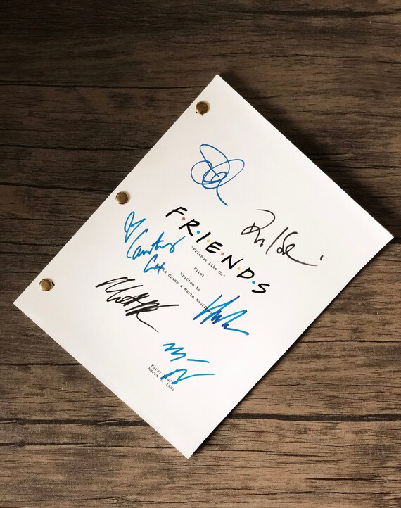Friends Tv Show Signed Script Friends Show Friends Friends | Etsy
