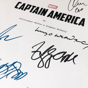 Captain America Framed Movie Script - Etsy