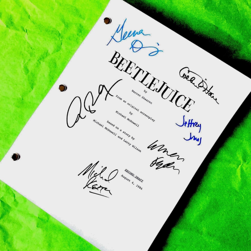 Beetlejuice Autograph - Etsy