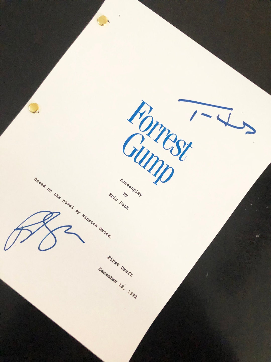 Forrest Gump Movie Script - Etsy