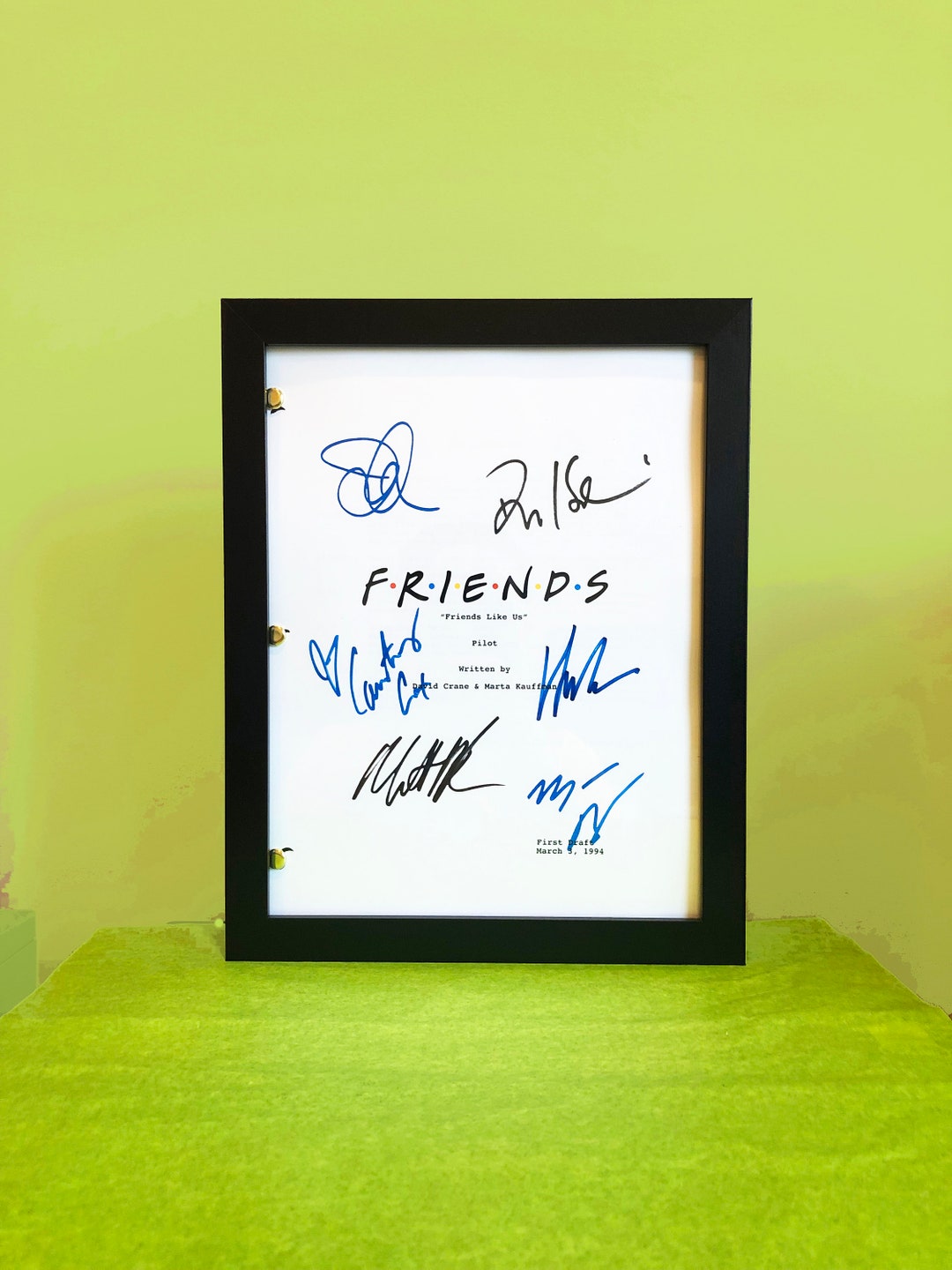 Framed Friends Tv Show Script - Etsy