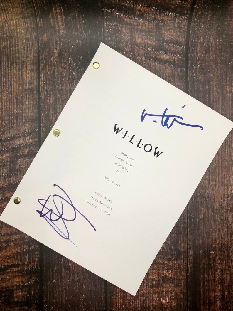 Willow Movie Script 1988 - Etsy UK