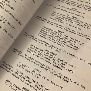 INTERSTELLAR Movie Script Original Full Screenplay Christopher Nolan - Etsy