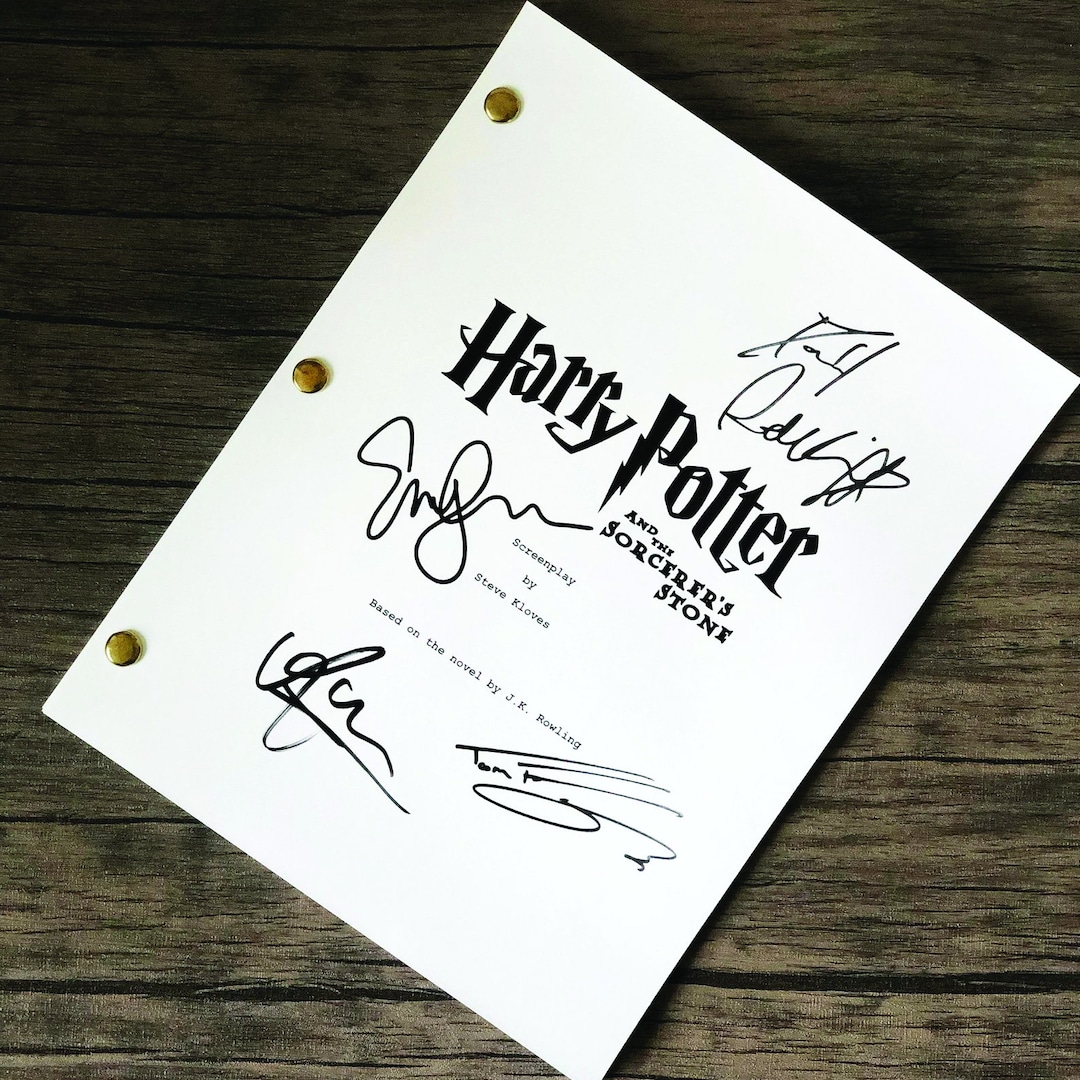 Harry Potter Movie Script - Etsy