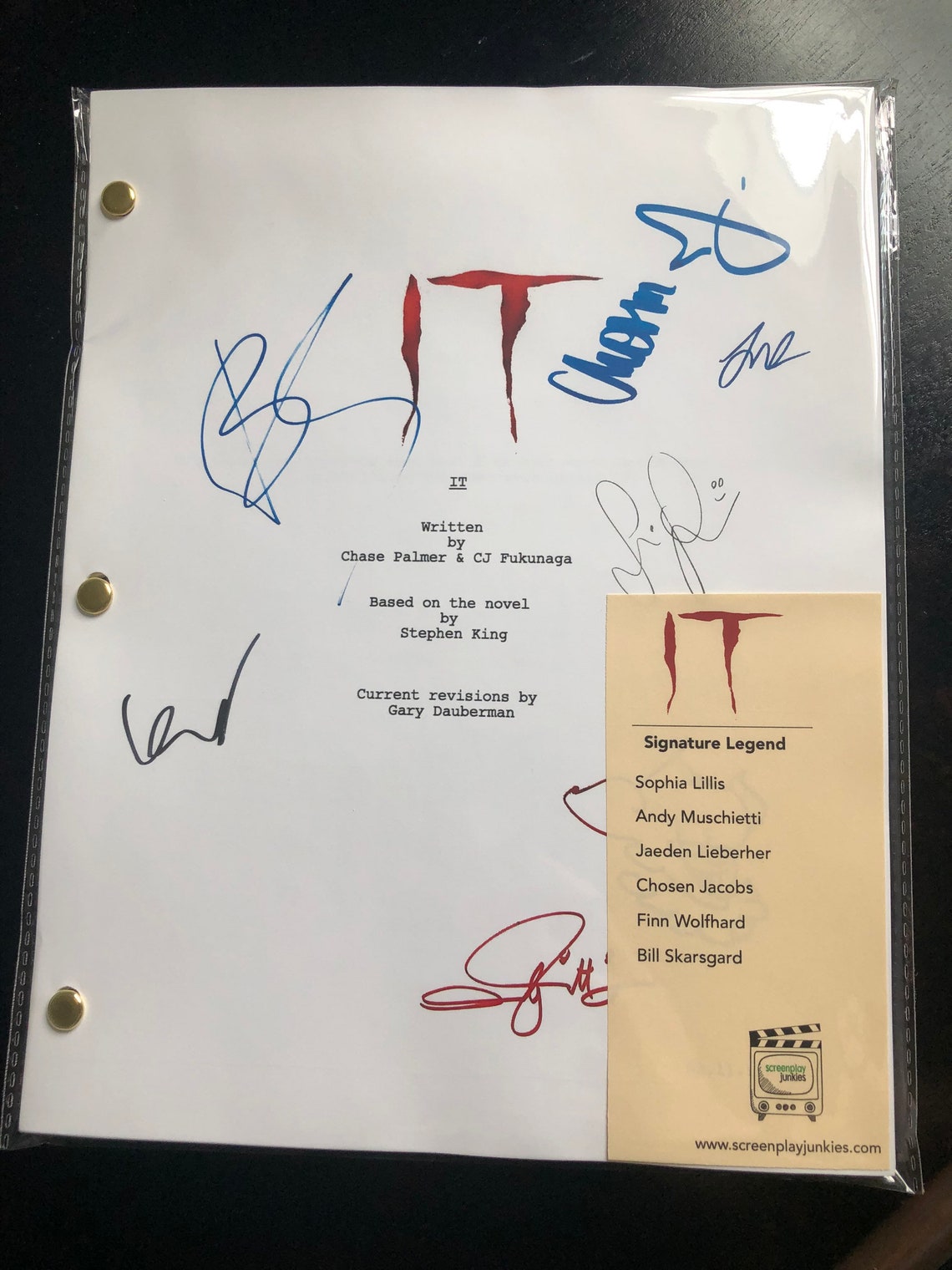 IT Movie Script Stephen King's It | Etsy