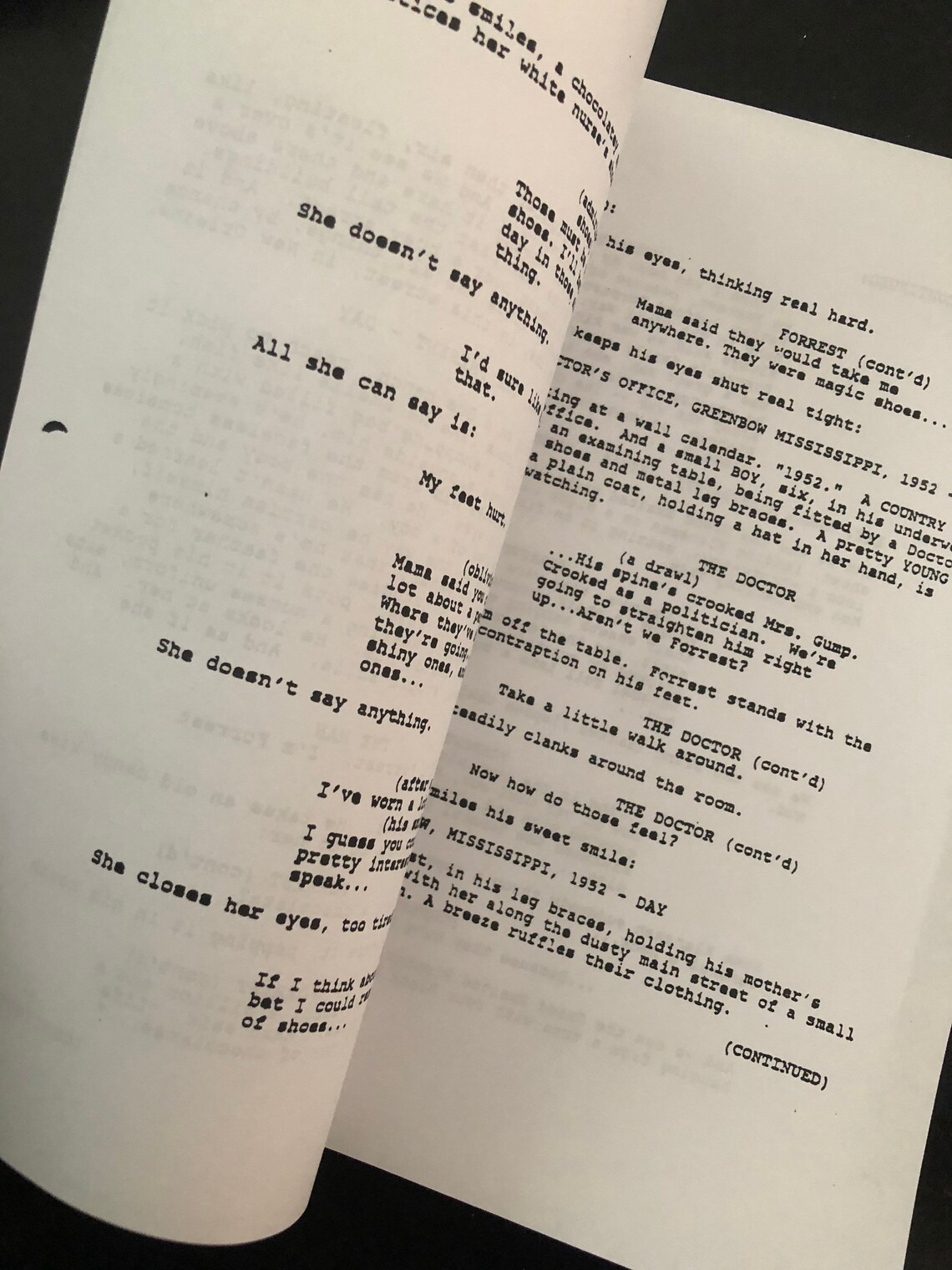 Forrest Gump Movie Script | Etsy