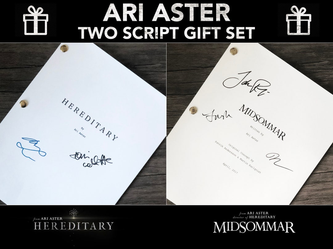 Ari Aster Movie Script Gift Set Hereditary and Midsommar - Etsy