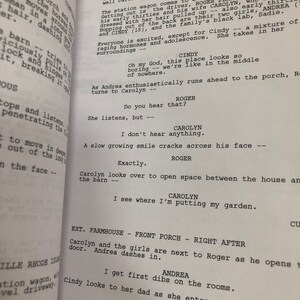 The Conjuring Movie Script Horror Decor Prop Replica | Etsy