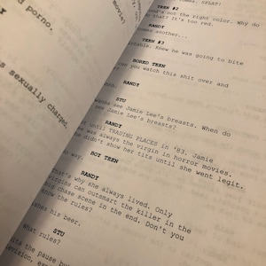 Scream Movie Horror Movie Script Original Full Screenplay - Etsy