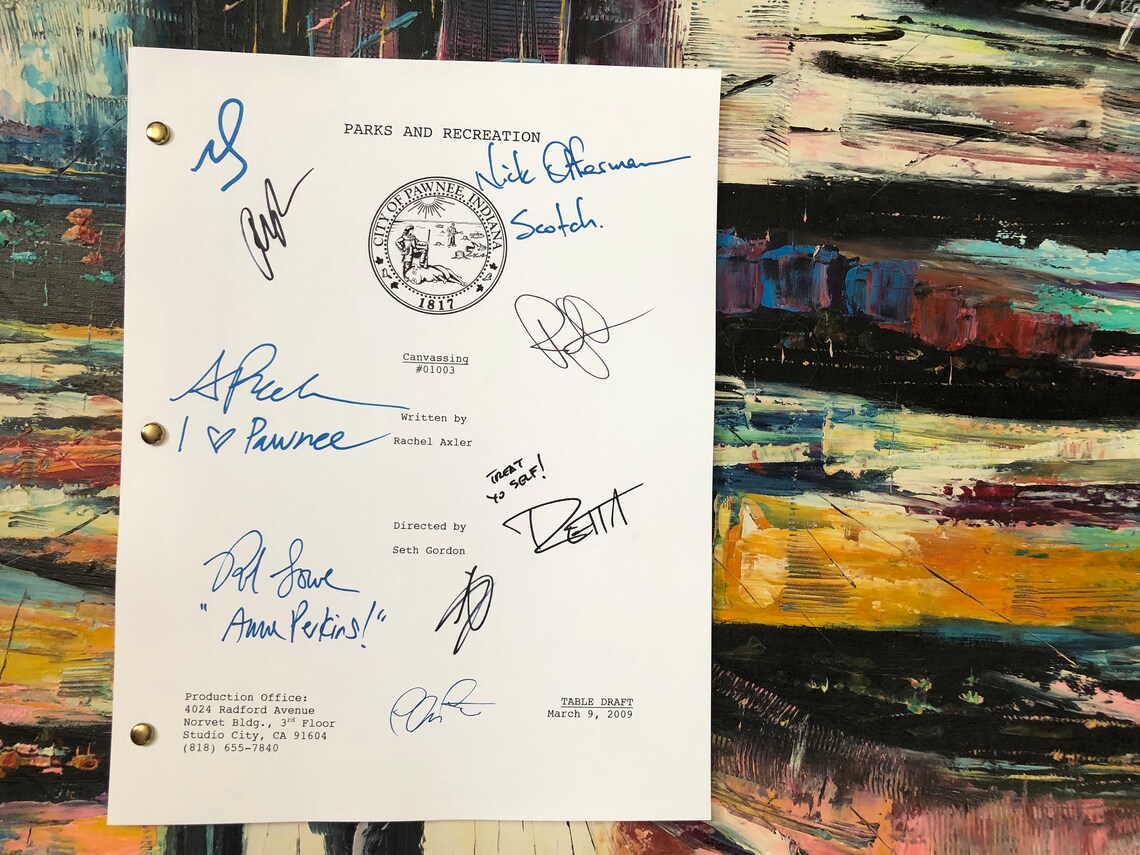 Parks and Rec TV Show Script | Etsy