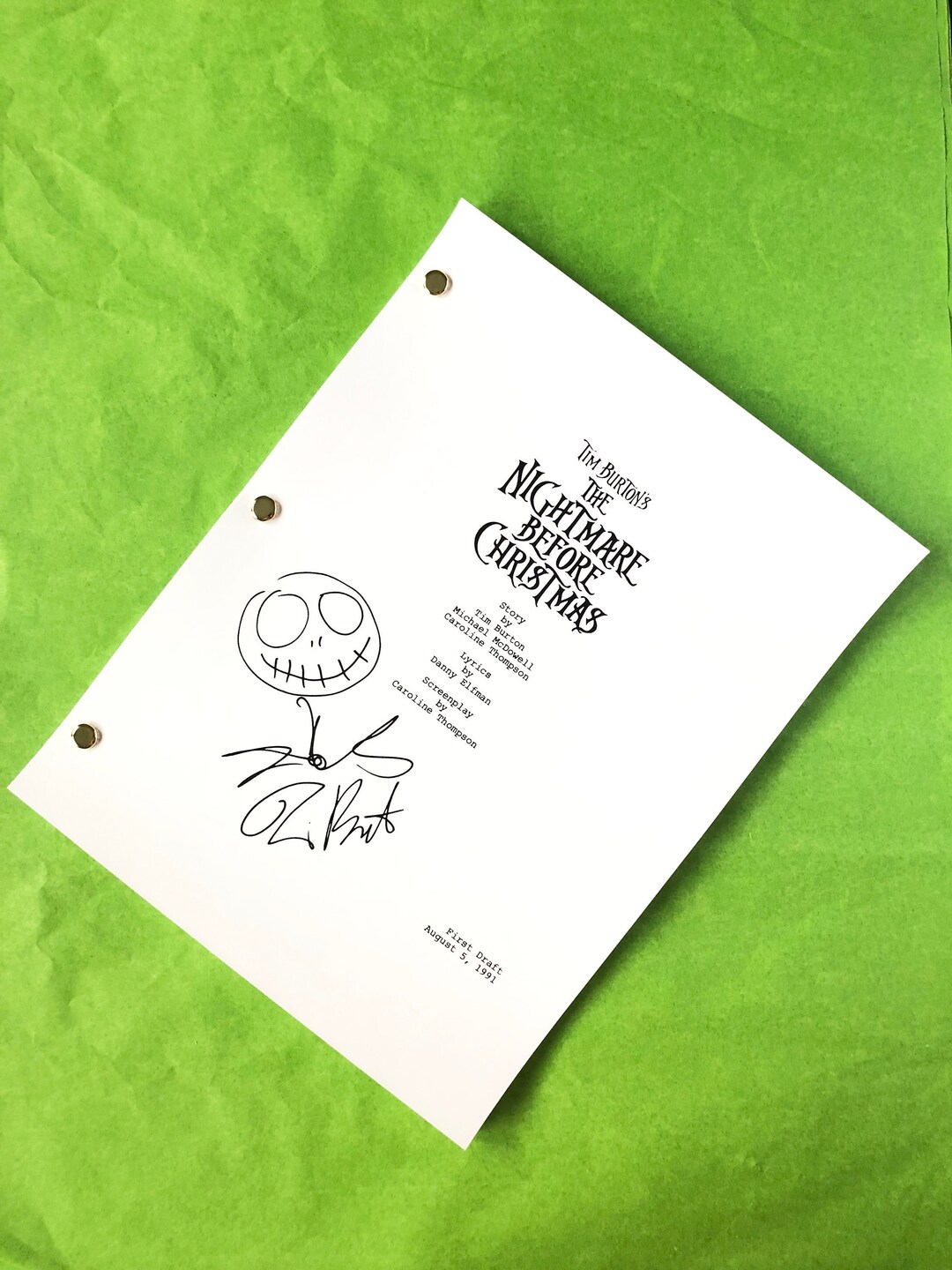 Nightmare Movie Script Reprint - Etsy