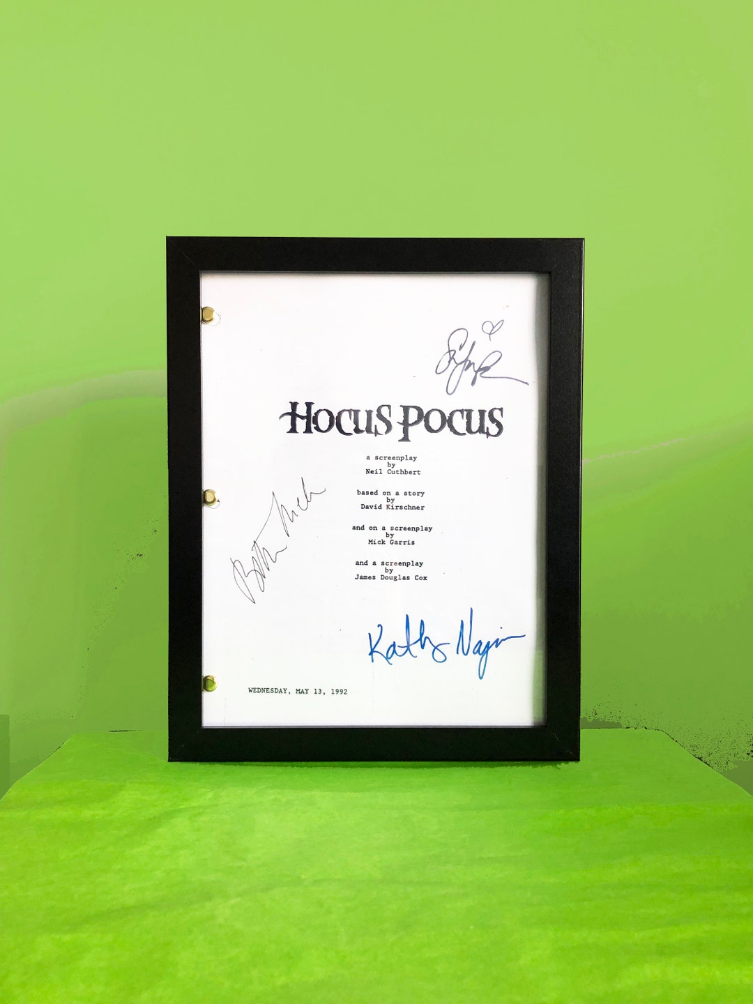 Framed Hocus Pocus Movie Script 1993 - Etsy