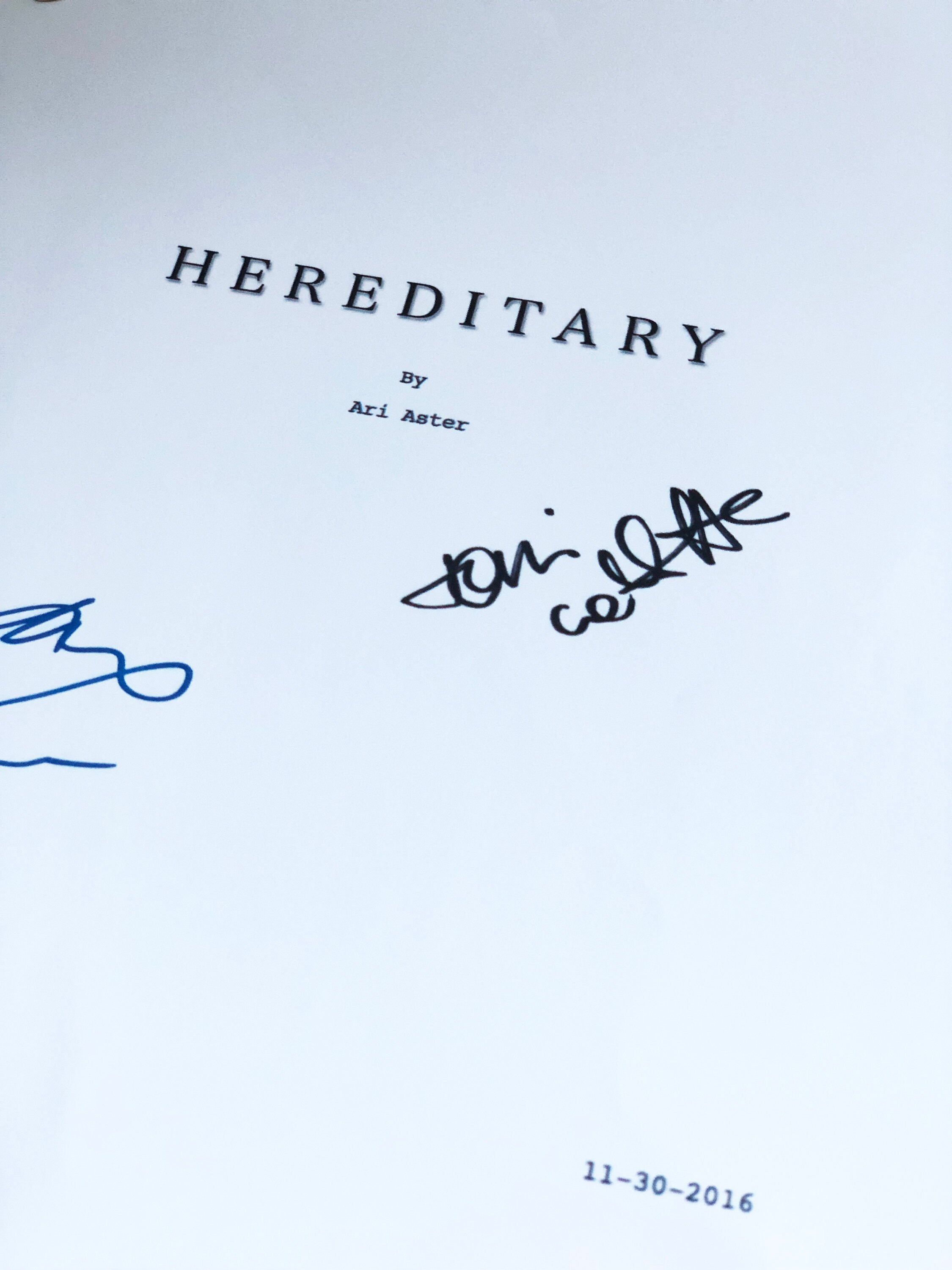 Memorabilia Prop Replica Movie Script Hereditary Movie Cinema Movie ...