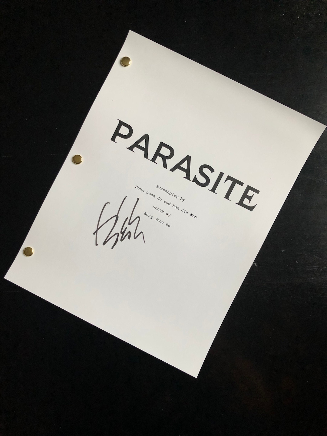 Parasite Movie Script in English - Etsy