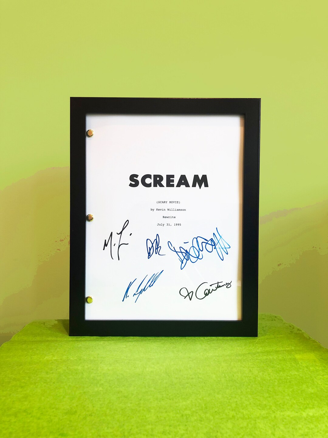 SCREAM Movie Framed Horror Movie Script - Etsy
