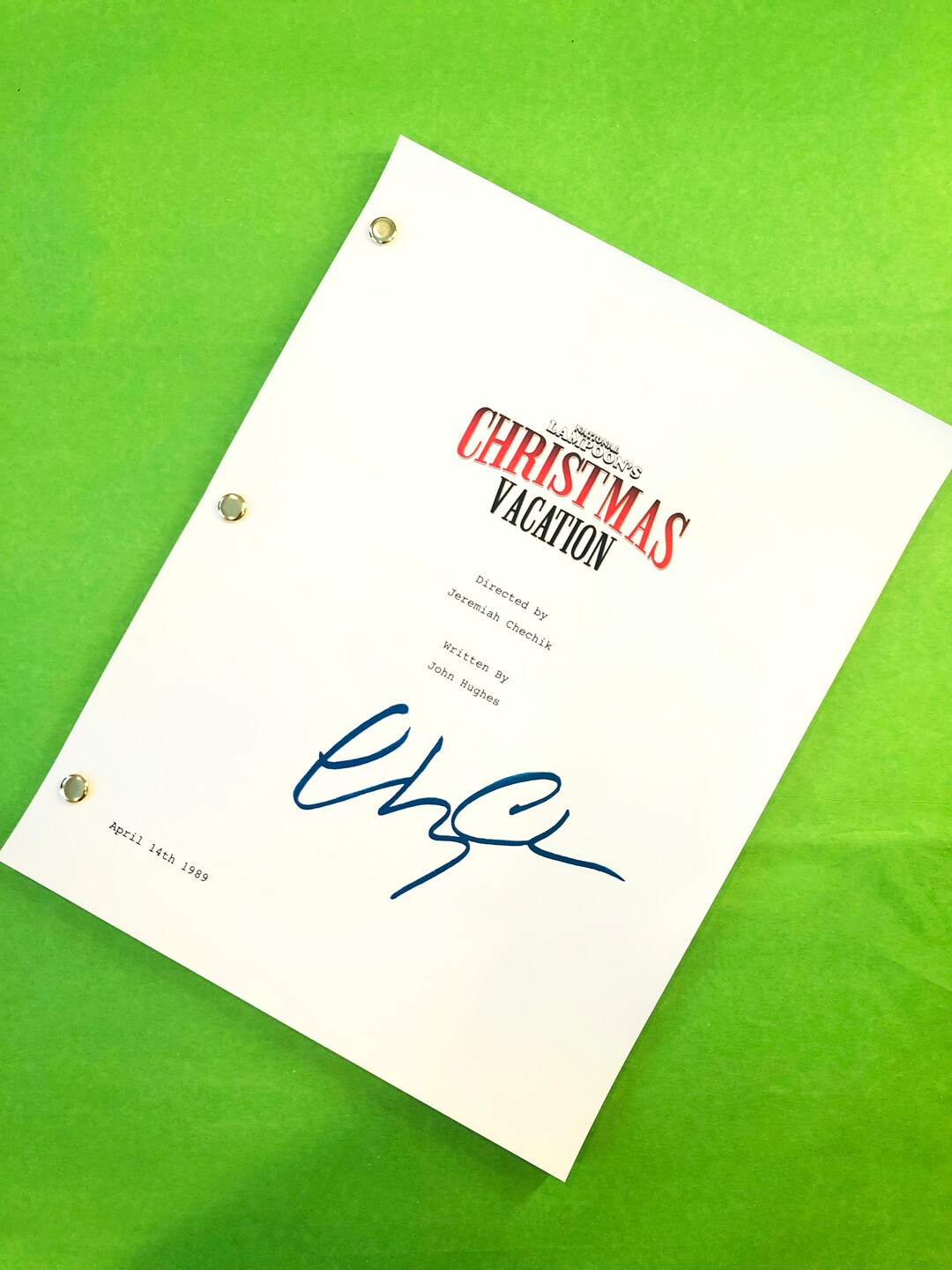 National Lampoons Christmas Movie Script Original Full Screenplay - Etsy
