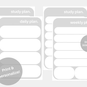 Printable Student Planner Gray Digital Student Planner Digital to Do ...