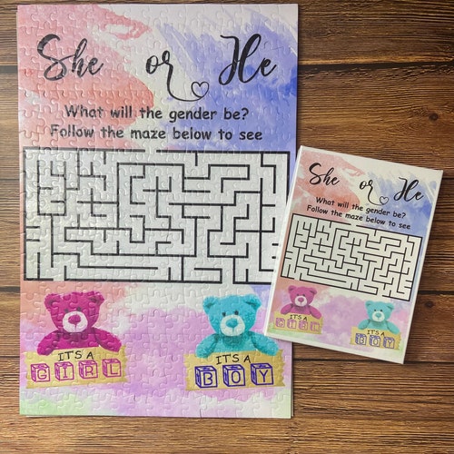 Printable Baby Girl Gender Reveal Word Search Puzzle Shower - Etsy