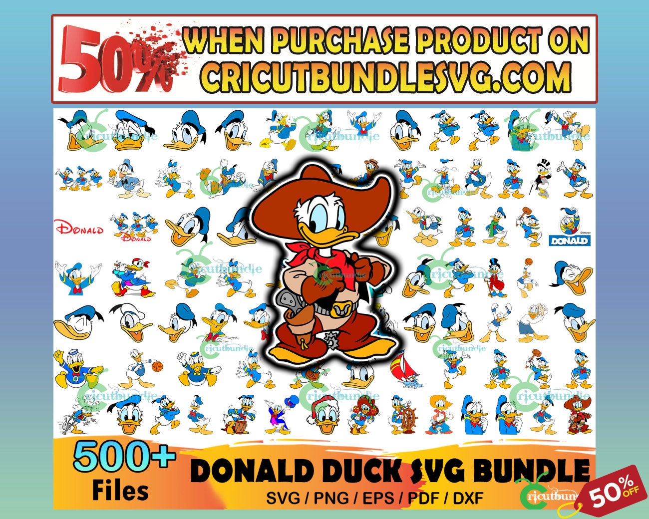 500 Donald Duck Svg Bundle Disney Svg Donald Duck Svg Walt | Etsy