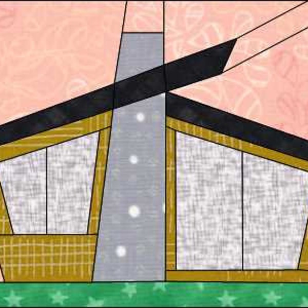 Mid Century Quilt Pattern - Etsy