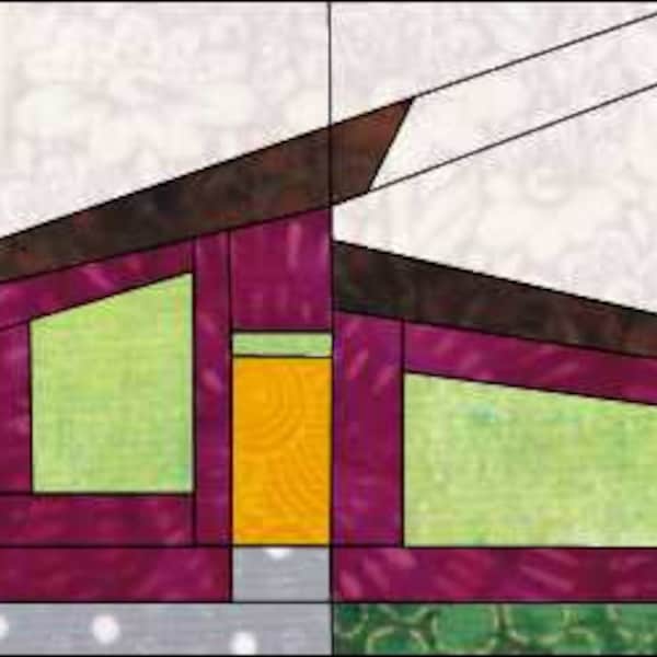 Paper Piecing Patterns House - Etsy