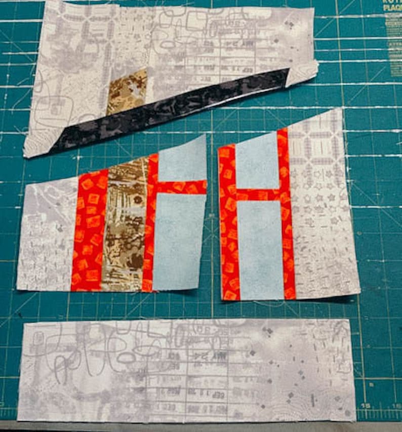 Mid Century Modern House Paper Piecing/ Foundation - Etsy