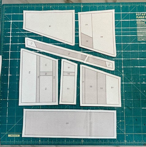 Mid Century Modern House Paper Piecing/ Foundation - Etsy